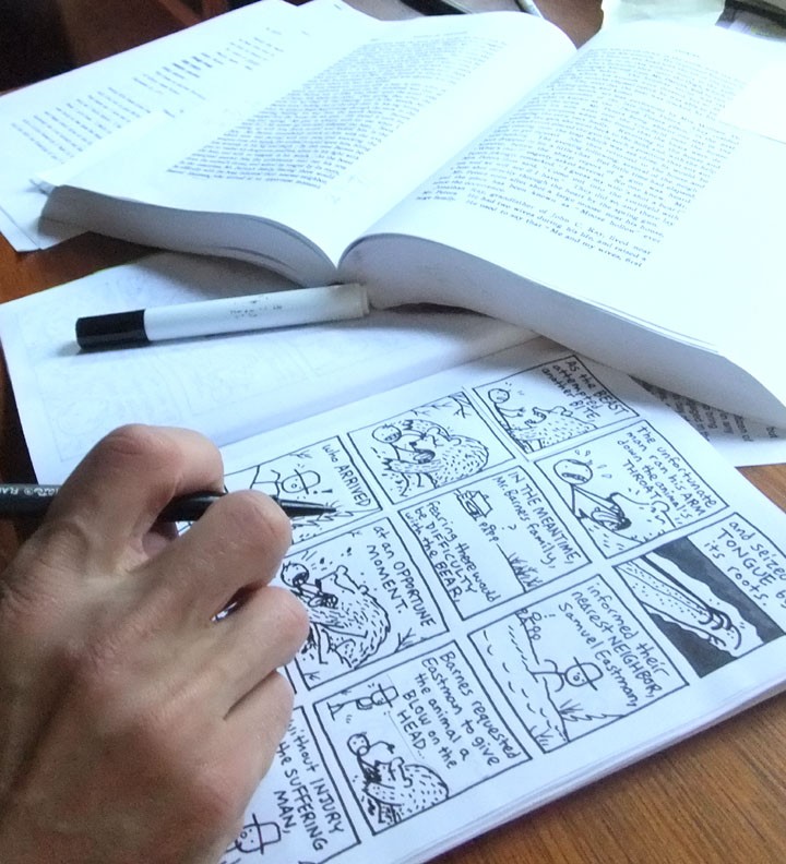 Comics Project: Drawing from Town Histories – Live Free and Draw 📖